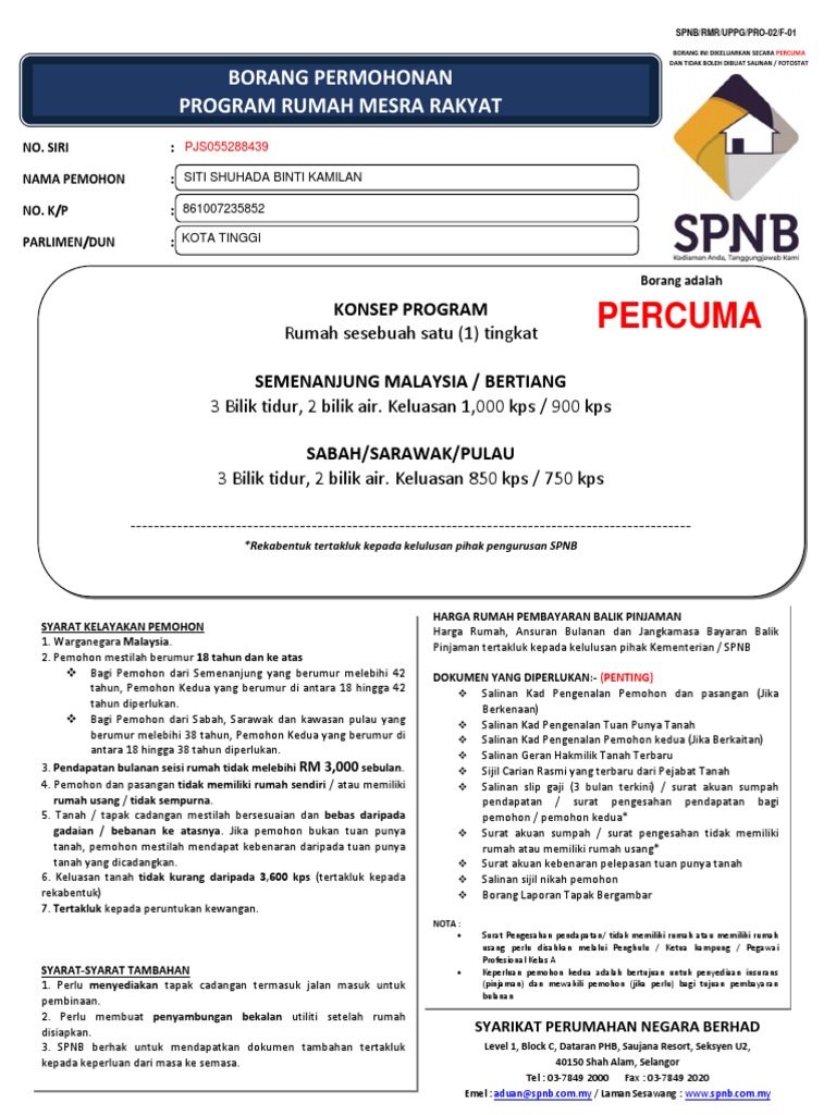 Program Rumah Mesra Rakyat | PDF