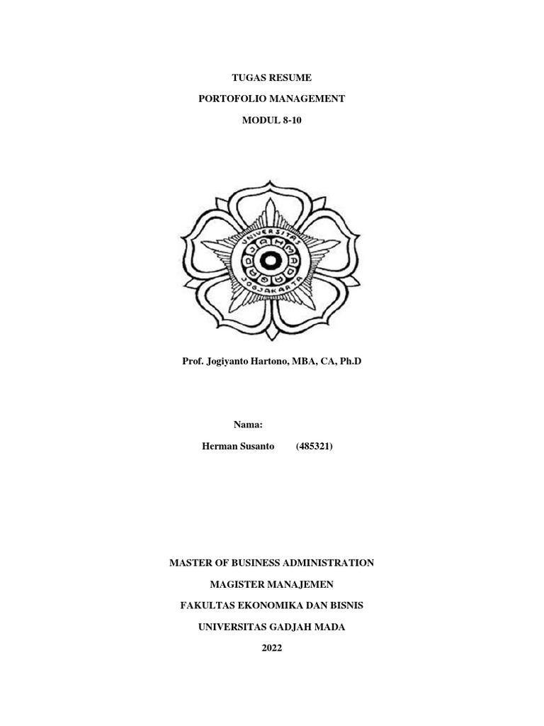 Summary Modul 8-10 Herman Susanto 485321 | PDF