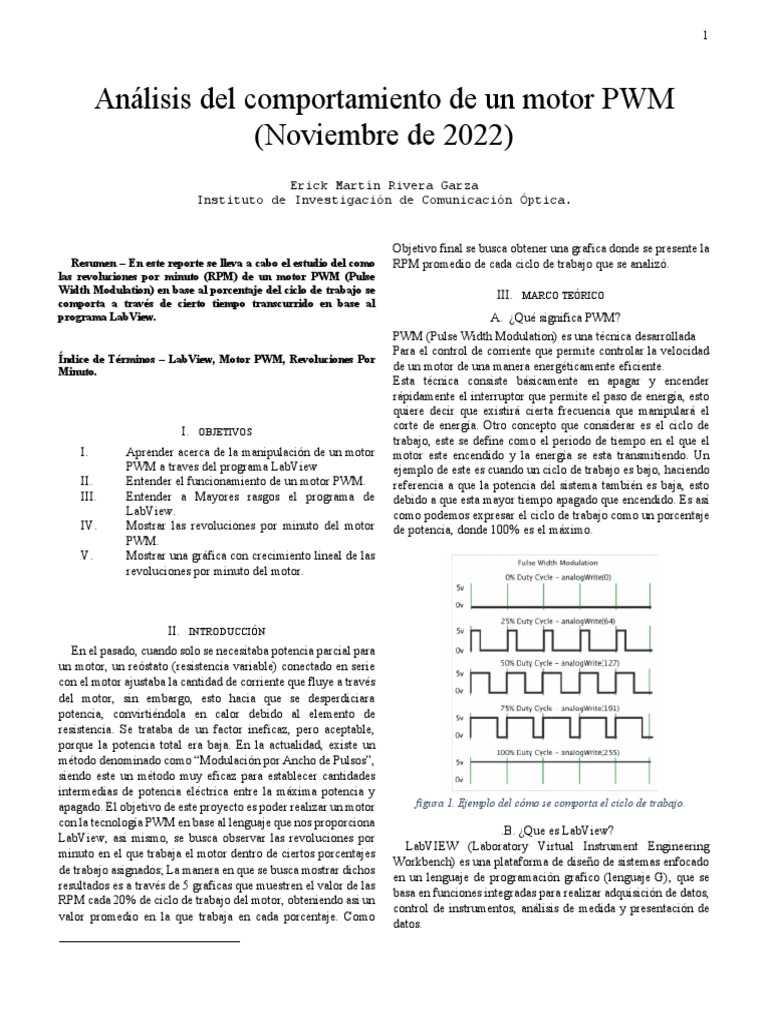 Reporte PWM EMRG | PDF | Lenguaje de programación | Electrónica