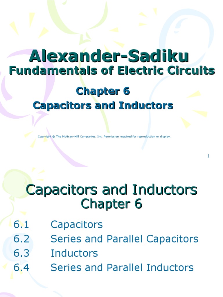 Chp-6-Capacitors and Inductors | PDF | Capacitor | Series And Parallel ...
