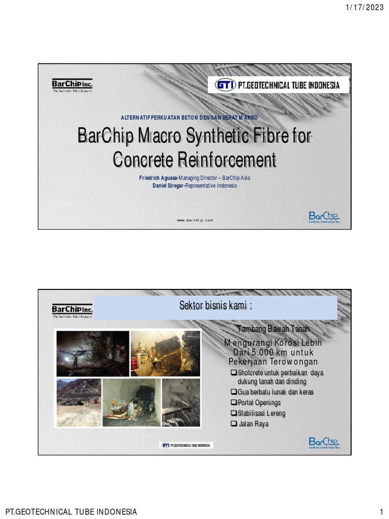 Perkuatan Beton dengan Serat Makro | PDF