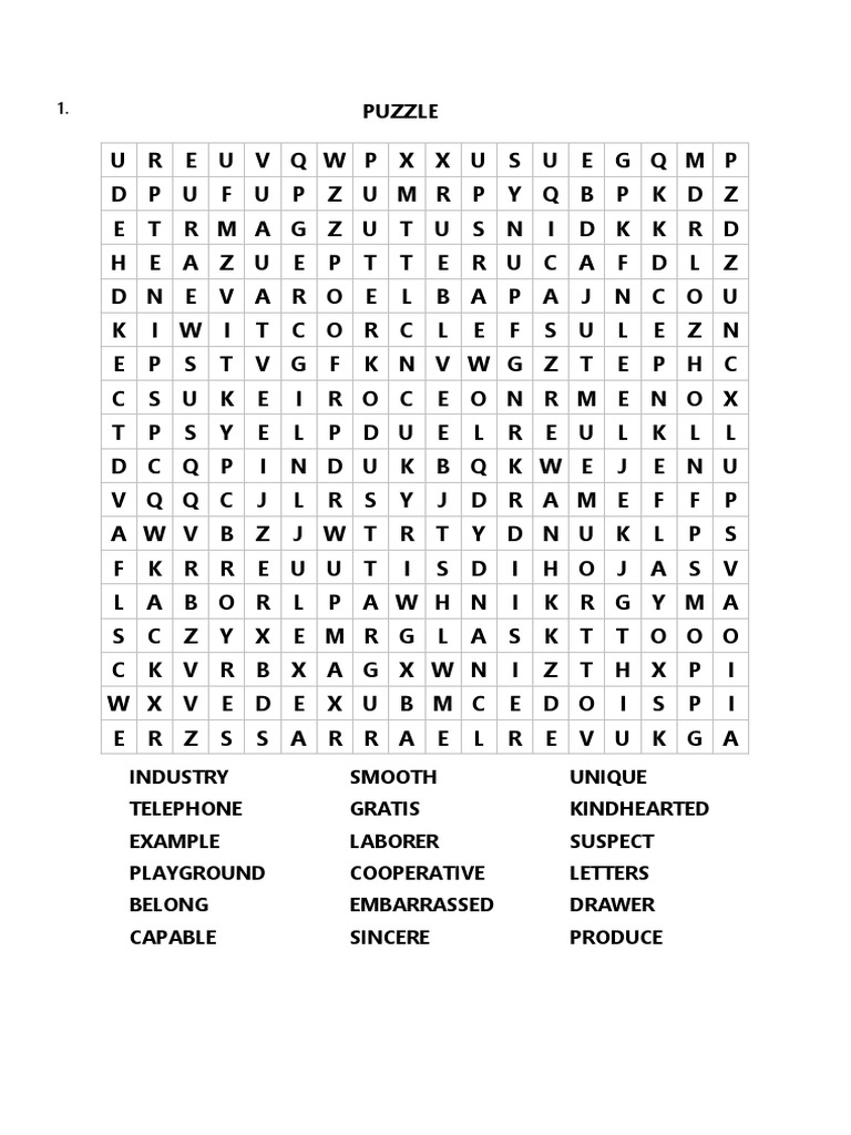 Zig Zag Word Searchs | PDF