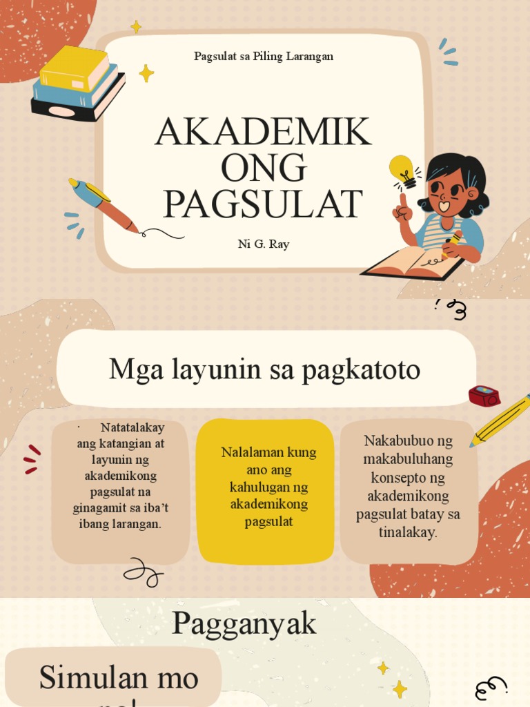 Akademikong Pagsulat | PDF