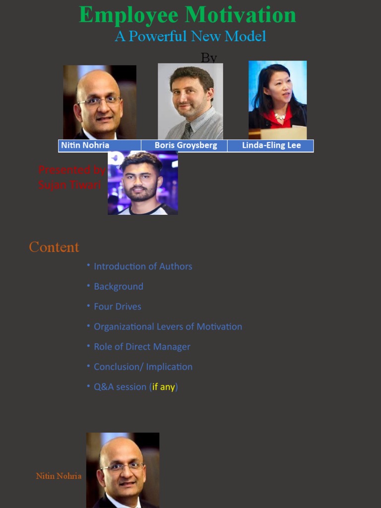 Employee Motivation A Powerful New Model | PDF | Motivation | Motivational