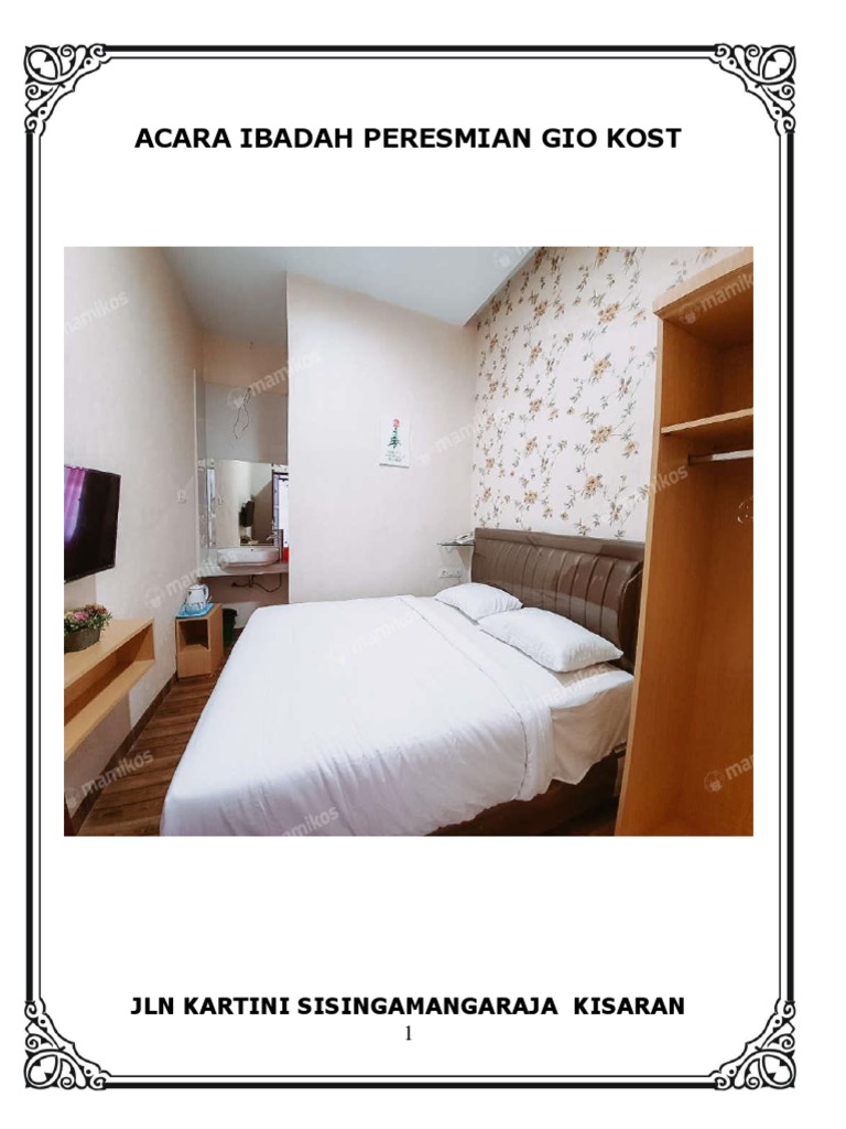 Ibadah Peresmian Gio Kost | PDF