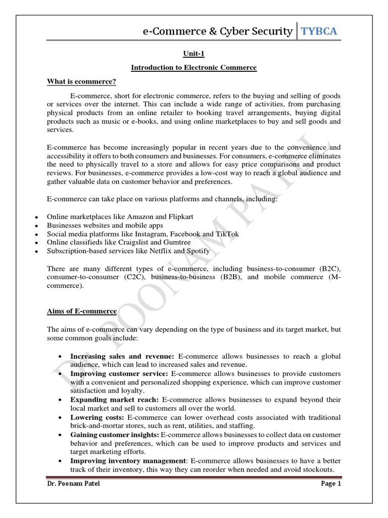 E Comm Cybersecurity Notes Pdf Computer Network Credit Card