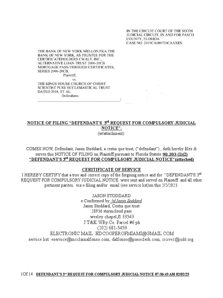 3rd Judicial Notice | PDF | Evidence (Law) | Standing (Law)