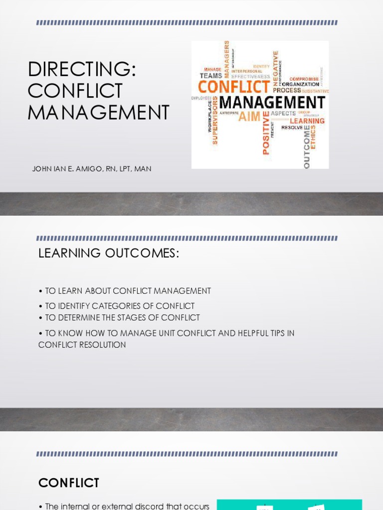 Conflict Management PLP | Download Free PDF | Conflict Resolution | Negotiation