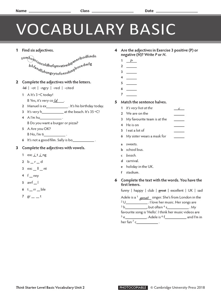 Unit 2 - Vocabulary - Basic | PDF | Human Communication | Languages