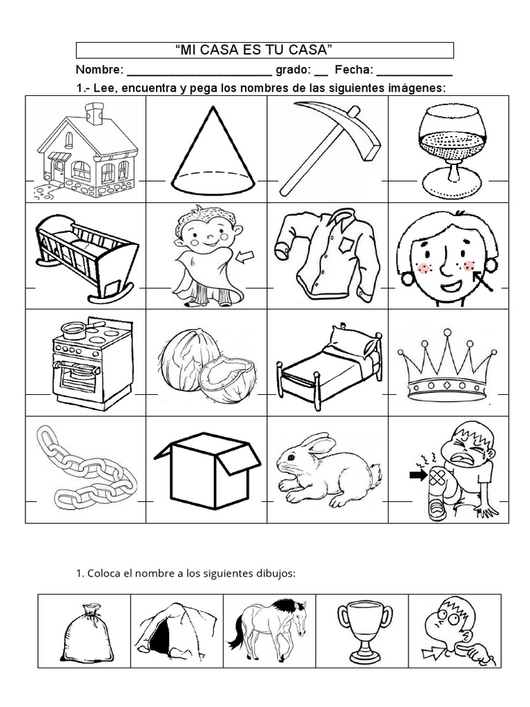Actividades de "Mi Casa es Tu Casa" | PDF