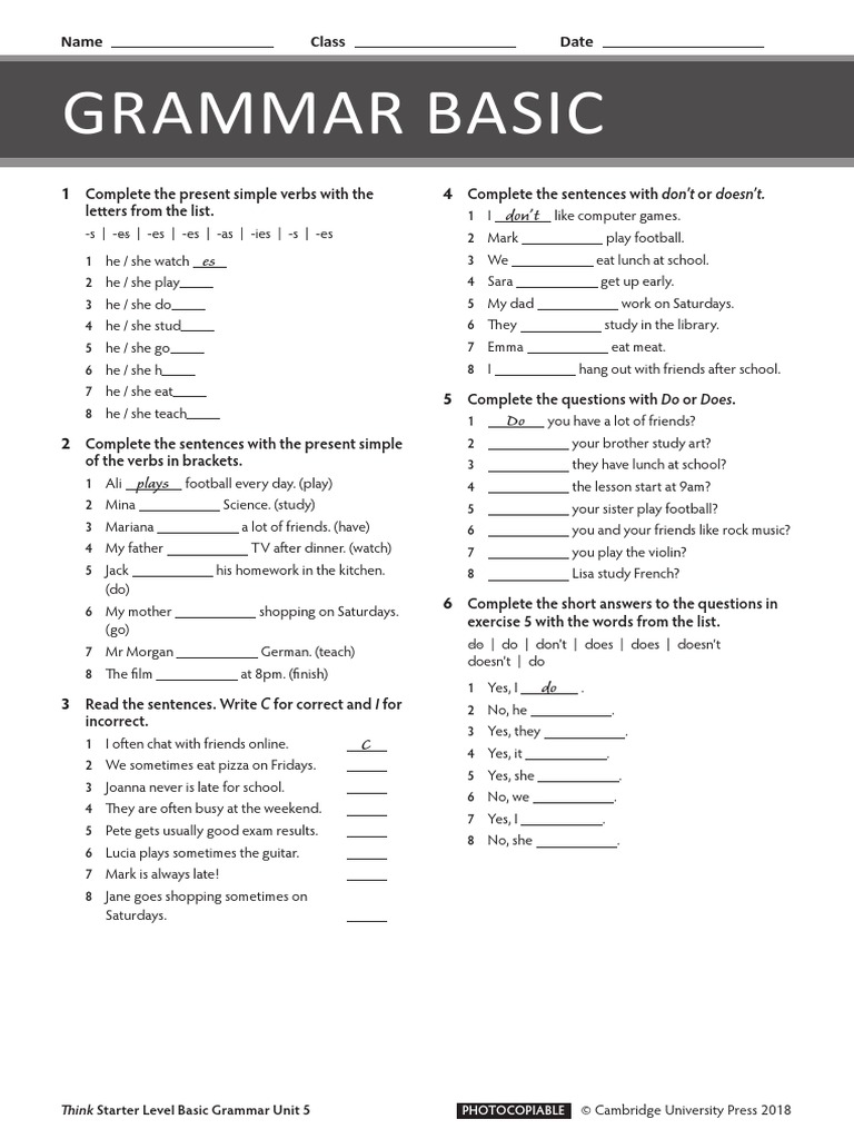 Unit 5 - Grammar - Basic | PDF | Human Communication | Linguistic Morphology