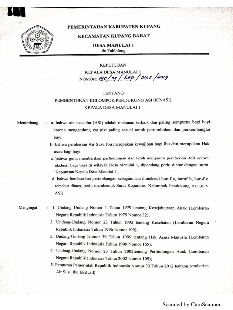 SK Kp-Asi Manulai I | PDF