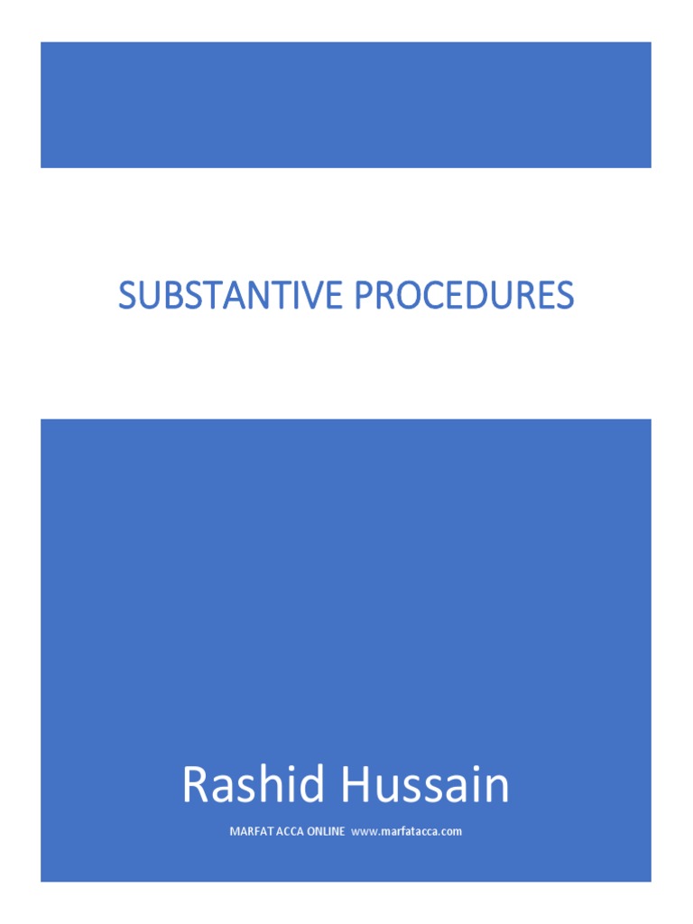 Audit Procedures Substantive | PDF | Accounts Payable | Inventory
