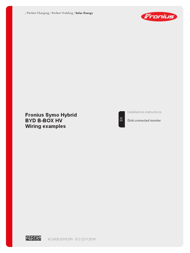 Fronius Symo Hybrid | PDF | Power Inverter | Electrical Grid