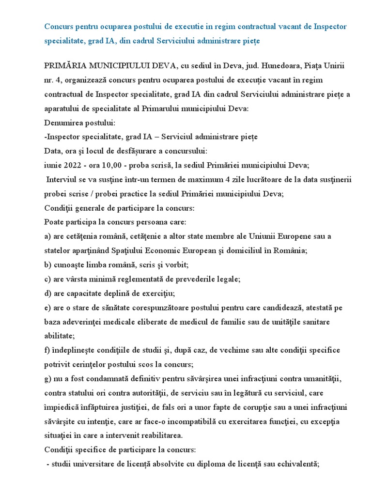 Anunt | PDF