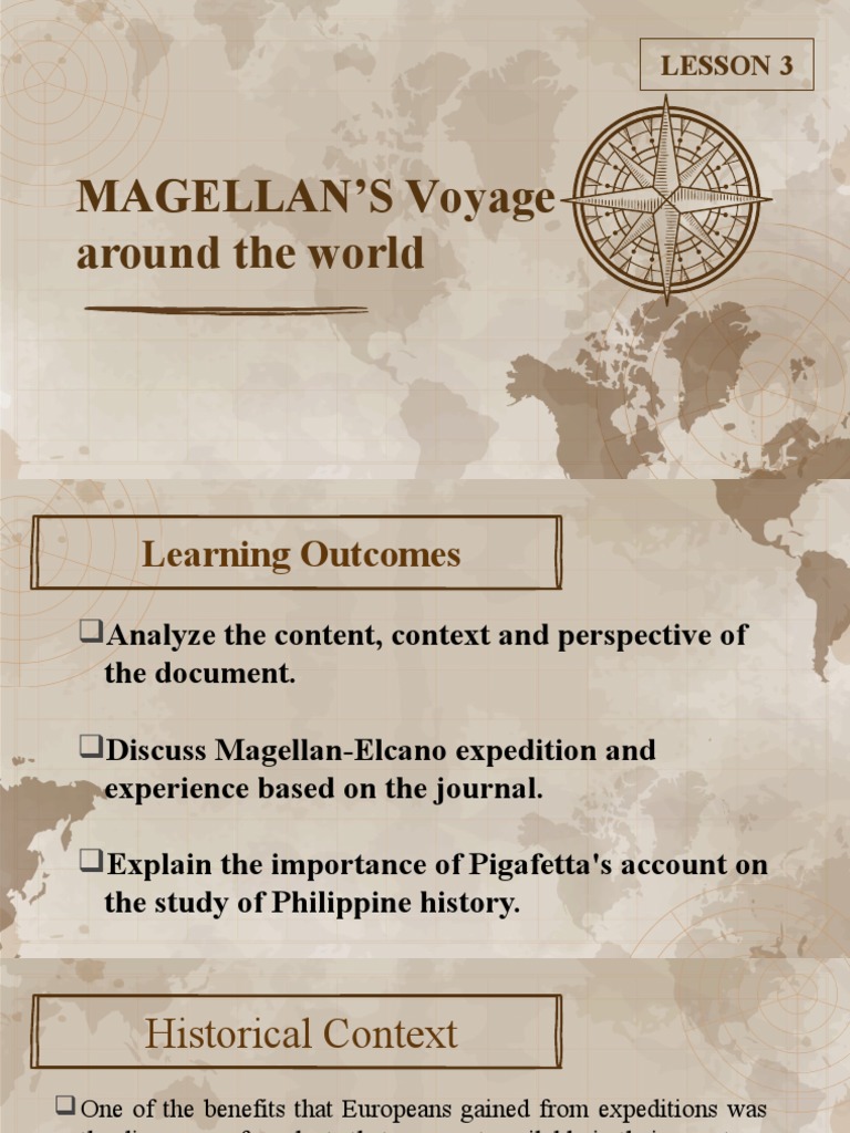 Lesson 3 Magellans Voyage Around The World | PDF | Voyages Of ...