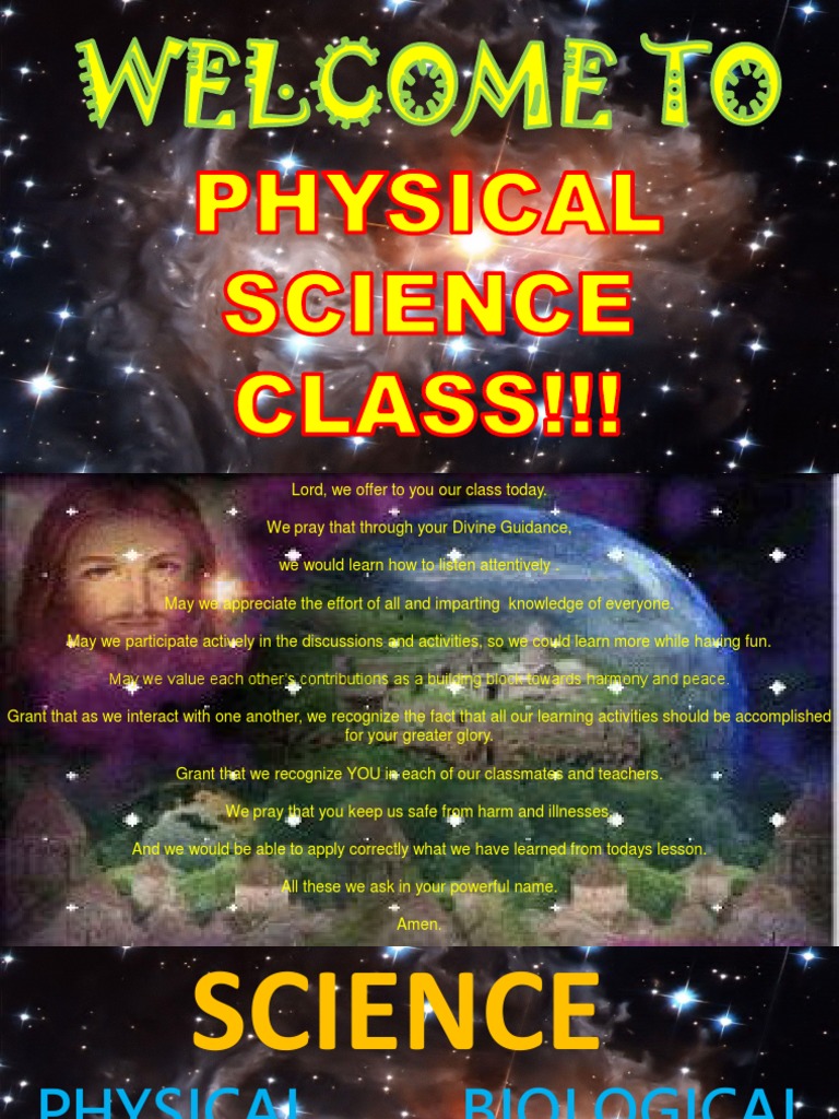 Physical Science PPT w1 | PDF | Stars | Chemical Elements