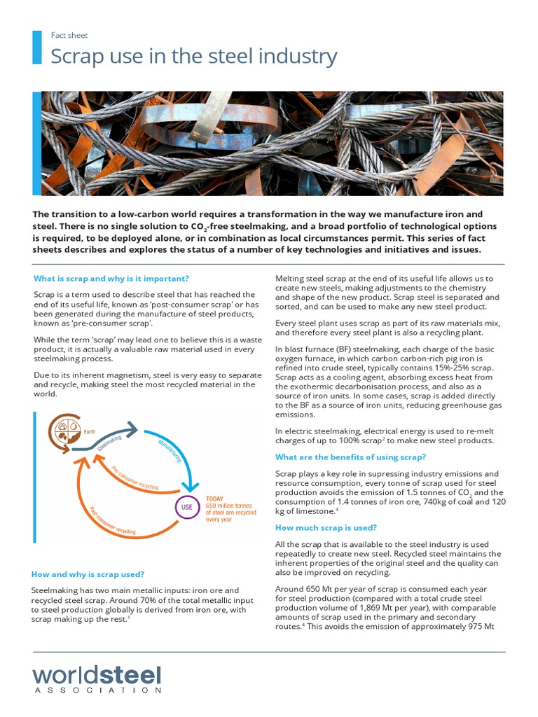 The Role of Scrap in the Steel Industry: A Valuable Raw Material for ...