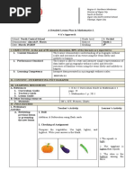 Math Lesson Plan (Example For Pictograph) | PDF | Insects | Lesson Plan