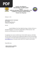 Request Letter Tesda | PDF