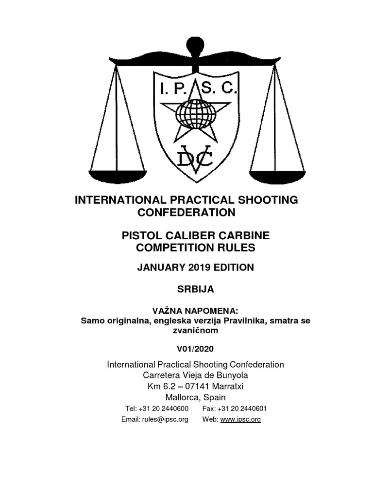 IPSC PCC Rules 2019 SERBIAN | PDF