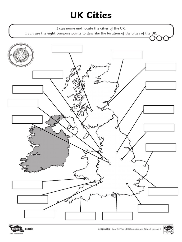 UK Cities Geography for Year 3 | PDF