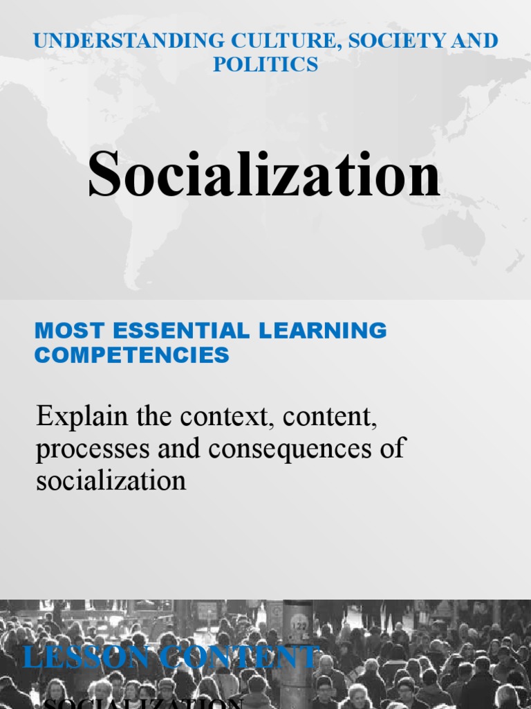 Ucsp Q1 W5 PPT | PDF | Socialization | Communication