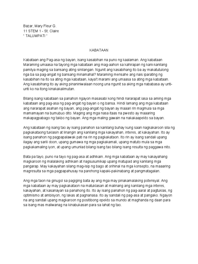 Talumpati | PDF