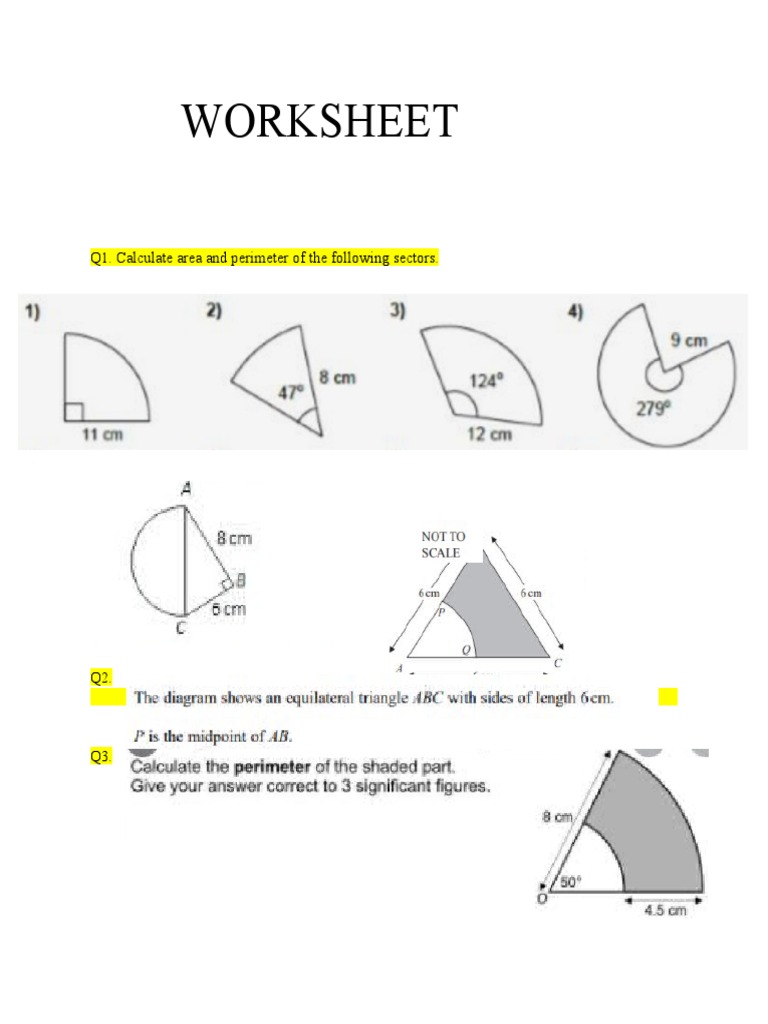 Area and Perimeter Additional Work Sheet | PDF