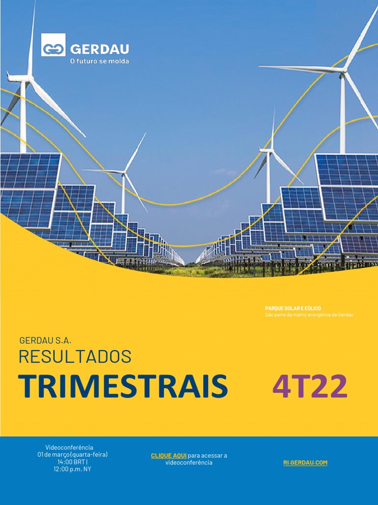 Gerdau 4t22 | PDF | Investimentos | Dividendo