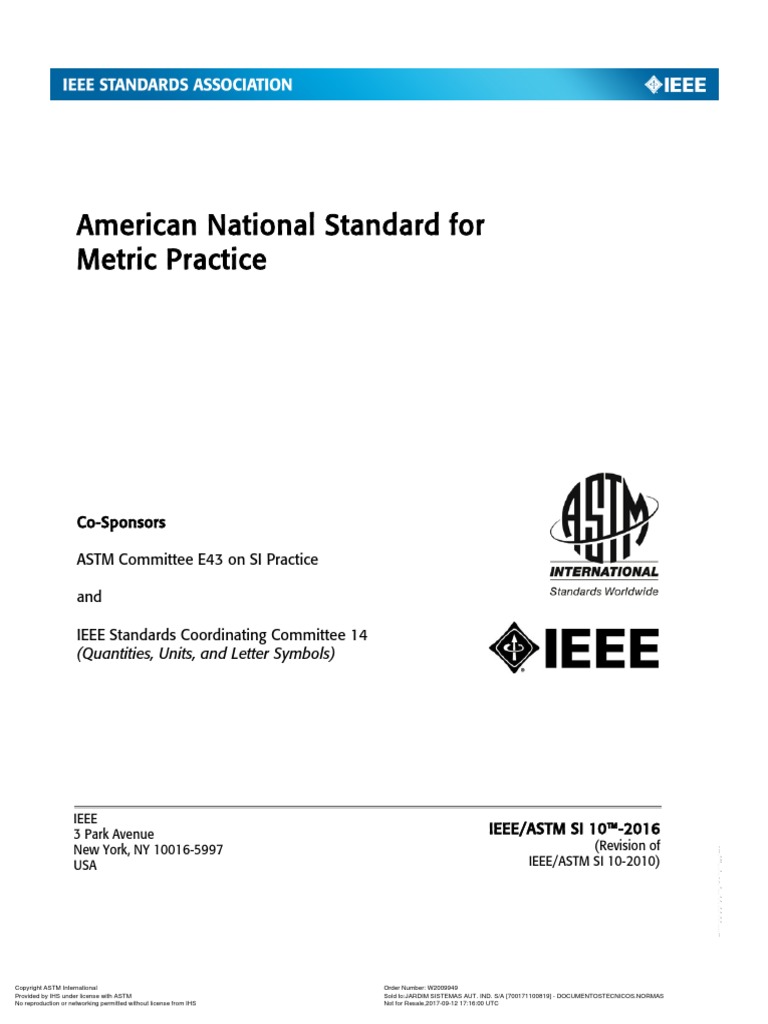 Astm Si10 | PDF | International System Of Units | Patent