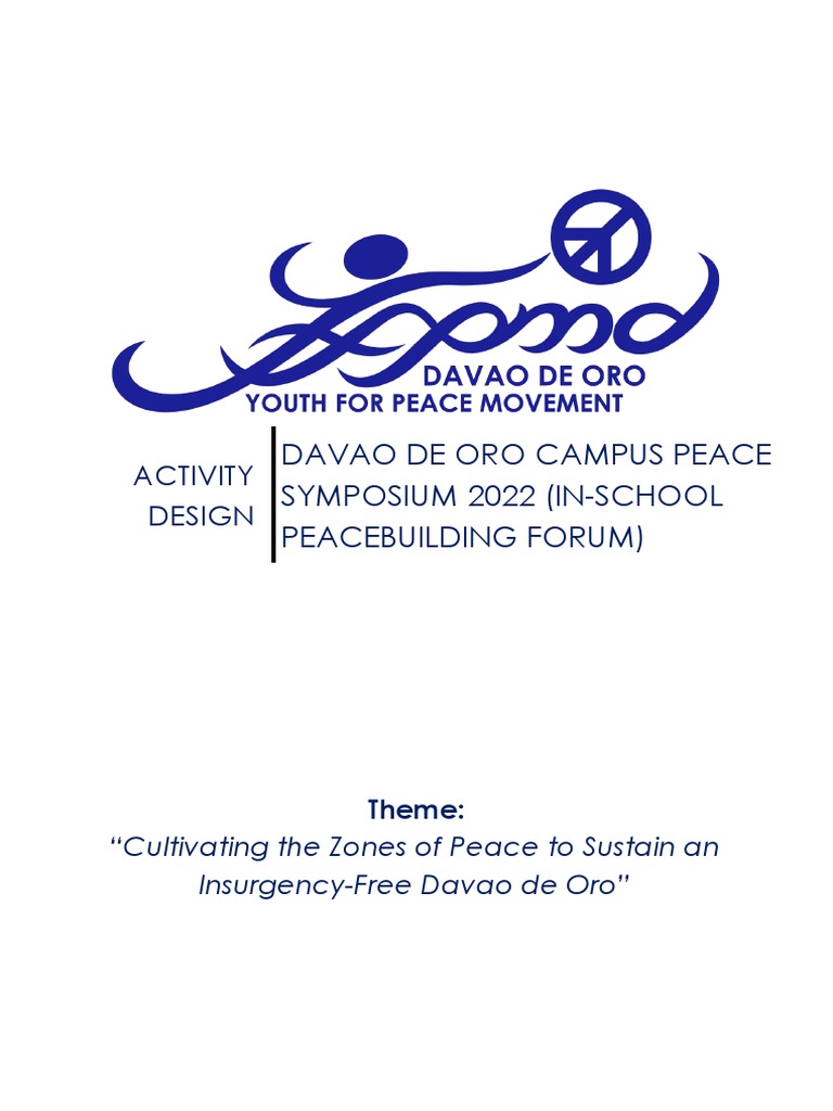 Davao de Oro Campus Peace Symposium 2022 | PDF | Career & Growth