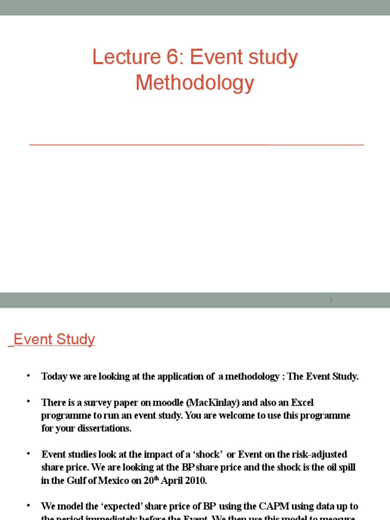 L6 Event Study Pdf Technology Engineering
