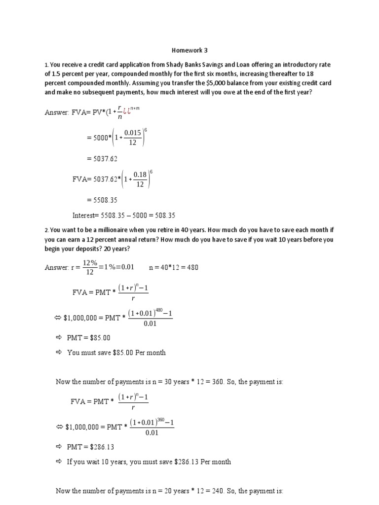 Homework 3 - Student | PDF | Bonds (Finance) | Interest