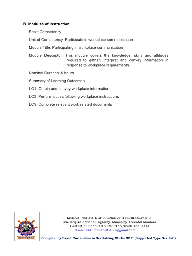 Scaffold cbc-21st Century | PDF | Methodology | Communication