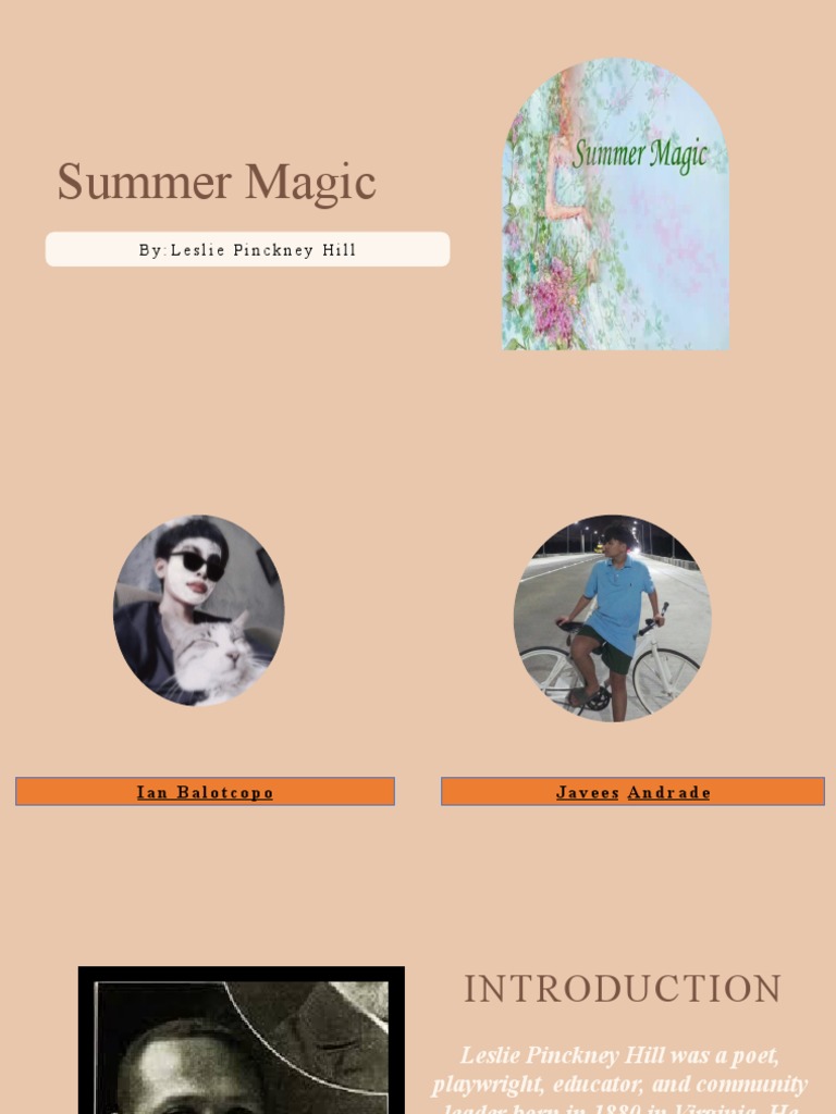 Summer Magic by Leslie Pinckney Hill | PDF | Anthropomorphism