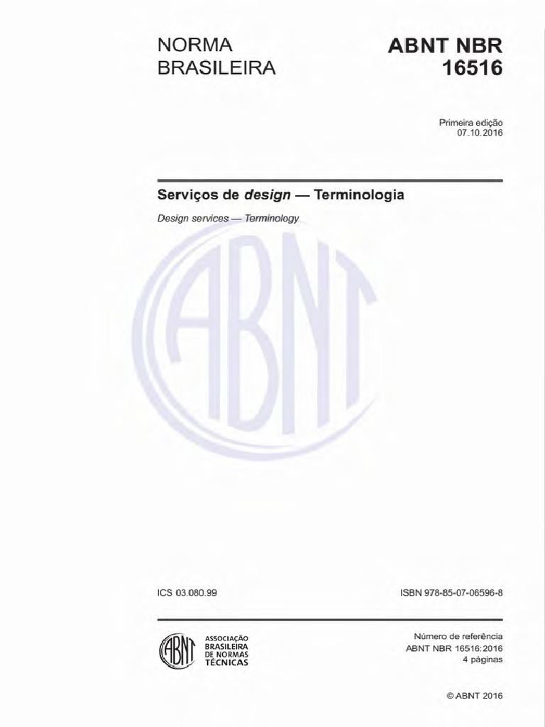 ABNT NBR 16516 - Serviços de Design - Terminologia (ABNT) (Z-Library ...