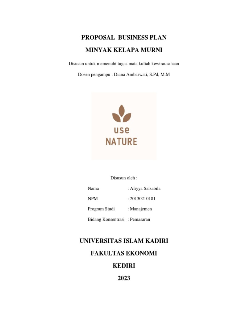 ALIYYA Proposal Business Plan | PDF