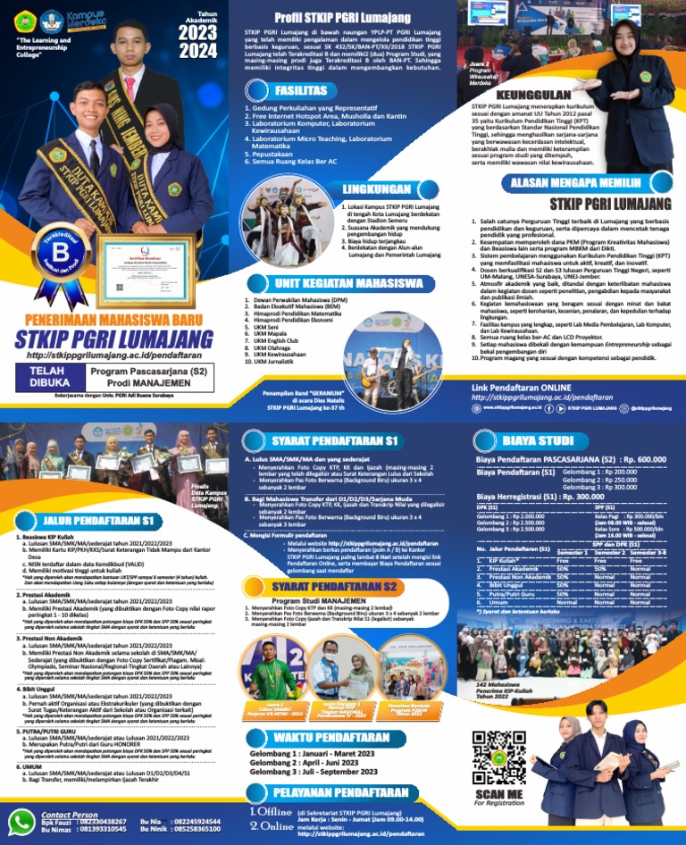 Brosur PMB 2023 - Stkip Pgri Lumajang | PDF