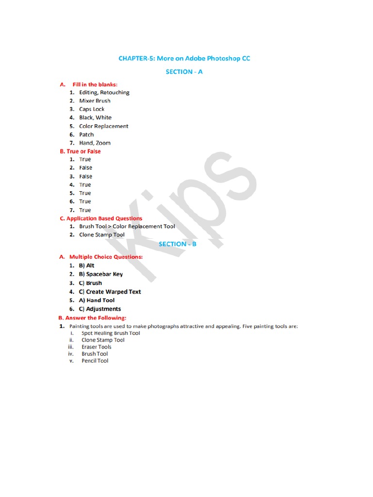 Ch5 - More On Adobe Photoshop CC | PDF