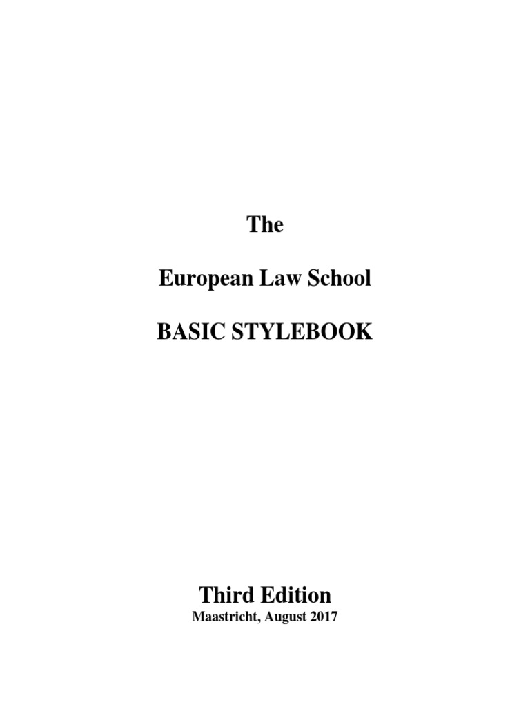 The ELS BASIC Stylebook 3rd Edn 2017-1 | PDF | Bibliography | Microsoft ...