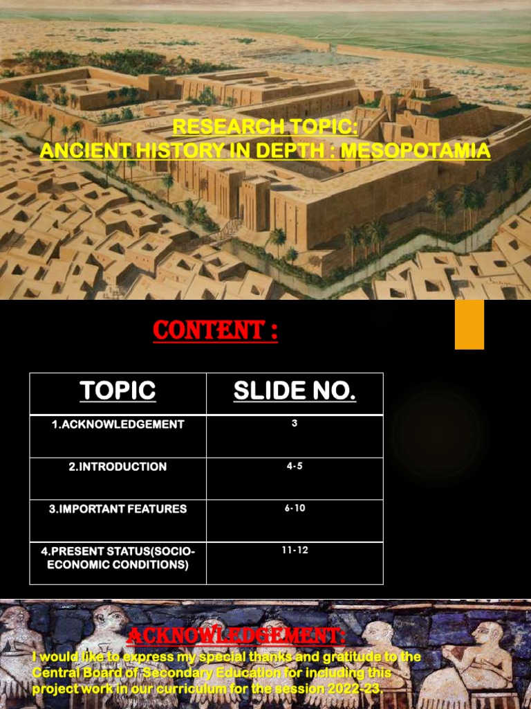 An In-Depth Analysis of Ancient Mesopotamian Civilization | PDF ...