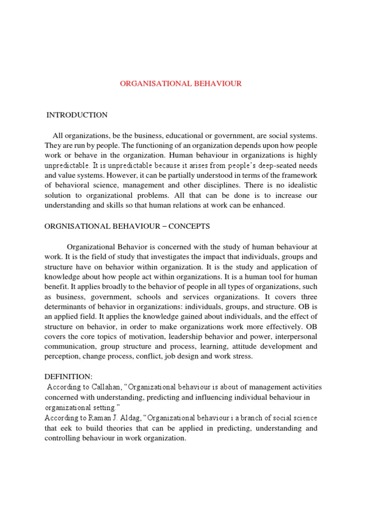 OB Notes 2023 | PDF | Classical Conditioning | Extraversion And ...