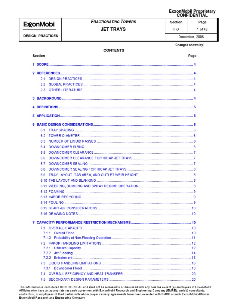 Jet Trays: Section | PDF | Pressure | Liquids