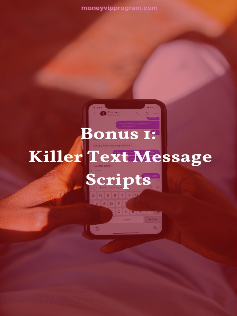 Bonus 1 - Killer Text Message Scripts | Download Free PDF | Text ... Bonus 1 - Killer Text Message Scripts | Download Free PDF | Text ...