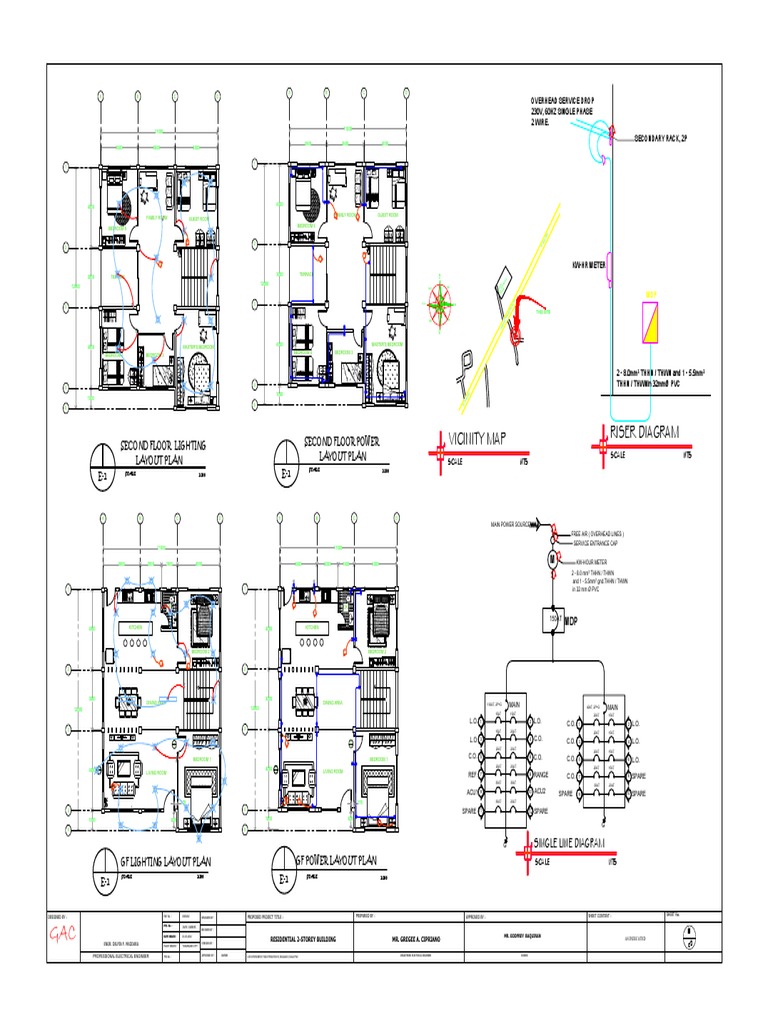 Overhead Service Drop Plan | PDF | Electric Power | Electrical Engineering