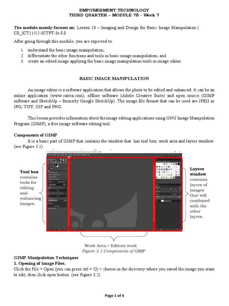 Emtech Module7b Week7 Lesson | PDF | Image Editing | Sketch Up