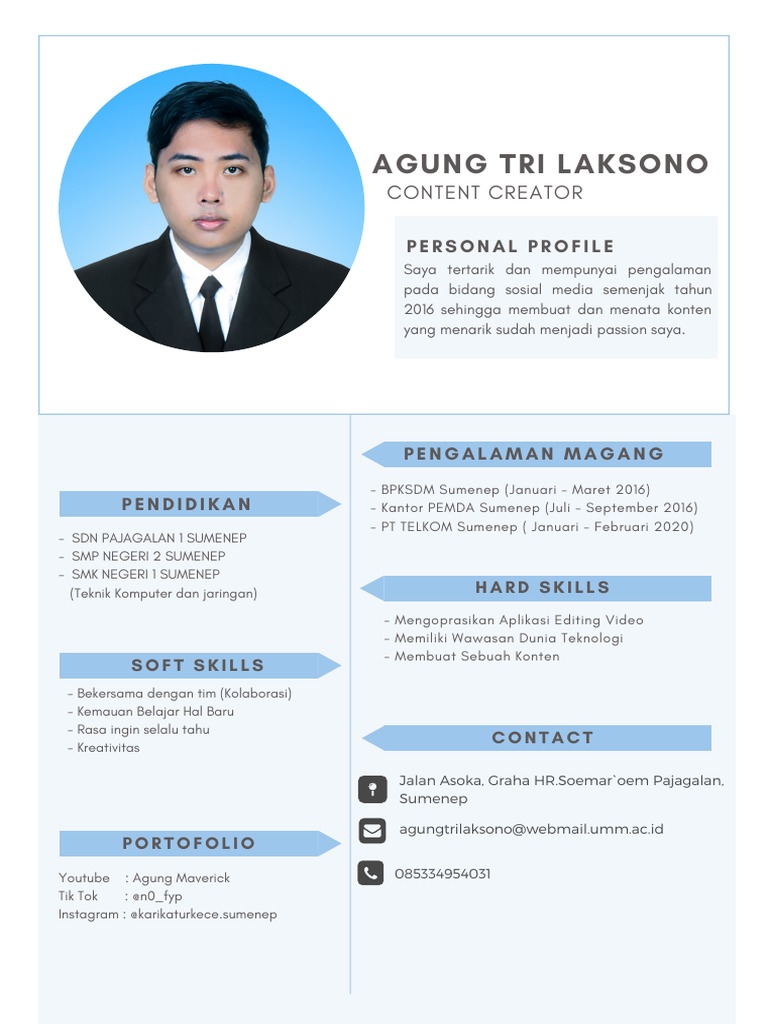 CV Agung Tri Laksono | PDF