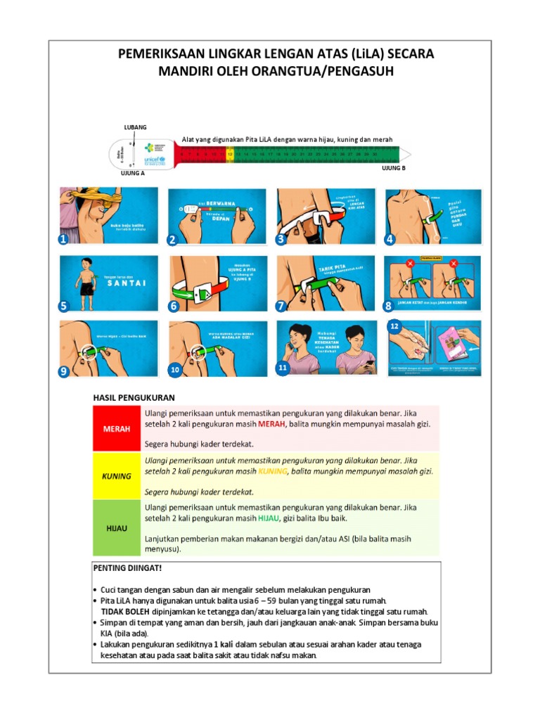 Petunjuk Pengukuran LiLA Mandiri | PDF