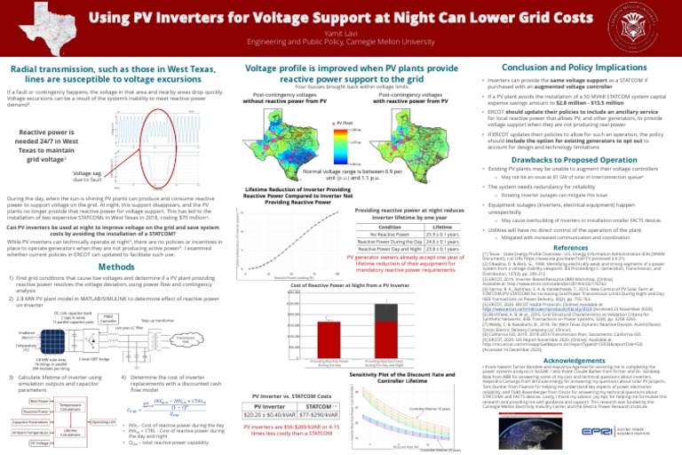First Place Poster | PDF | Electrical Grid | Photovoltaics